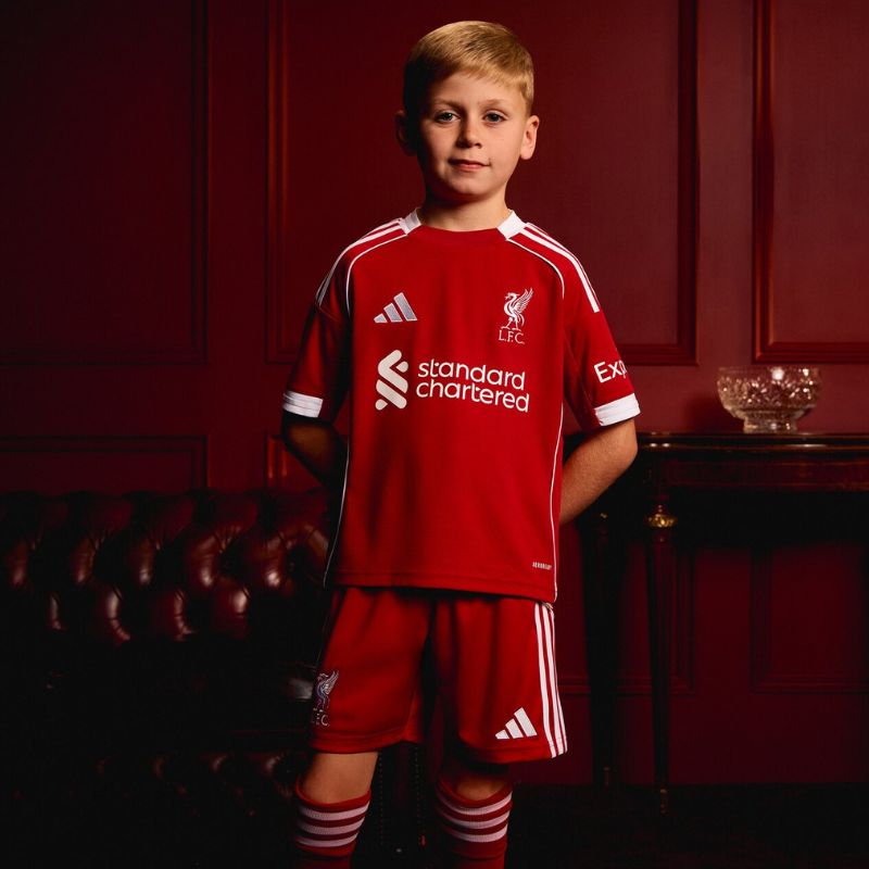 Liverpool FC Kids' Kit - Get The 25/26 Home Kit Here | Official ...