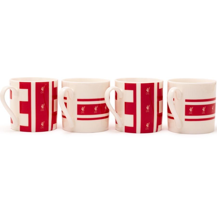LFC Espresso Cup 4 Pack Set in Red & White | Official Liverpool FC ...