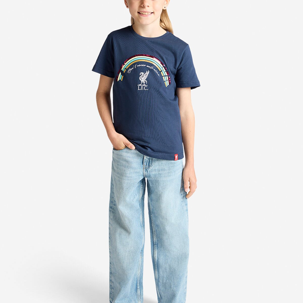 Liverpool FC Juniors Rainbow Liverbird T-Shirt | Official Liverpool FC ...