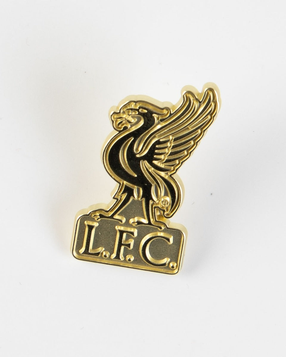 LFC Gold Finish Liverbird Badge | Official Liverpool FC Store Middle East